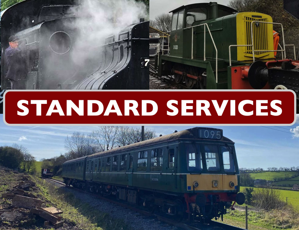 Standard train service on the S&D railway at Midsomer Norton